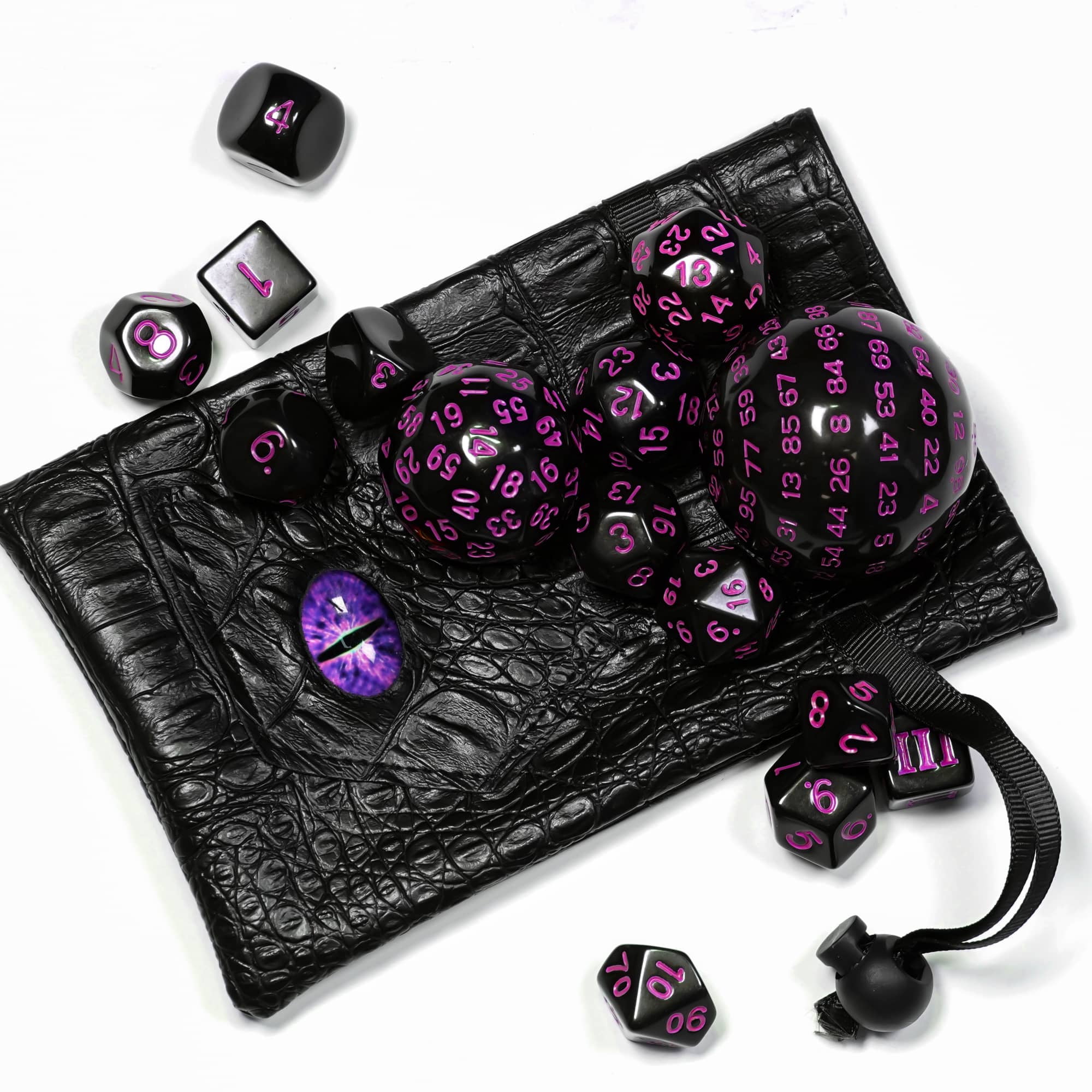 Cusdie 15 Pieces Complete DND Dice Set D3-D100 D&D Dice Set, Polyhedral ...