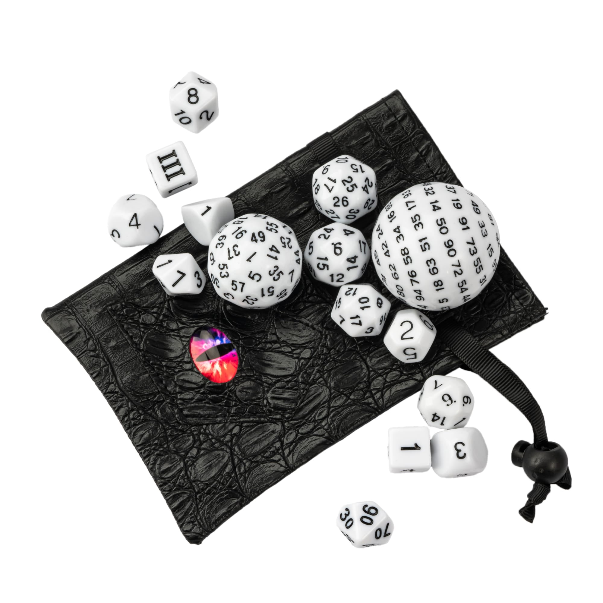 Cusdie 15 Pieces Complete DND Dice Set D3-D100 D&D Dice Set, Polyhedral ...