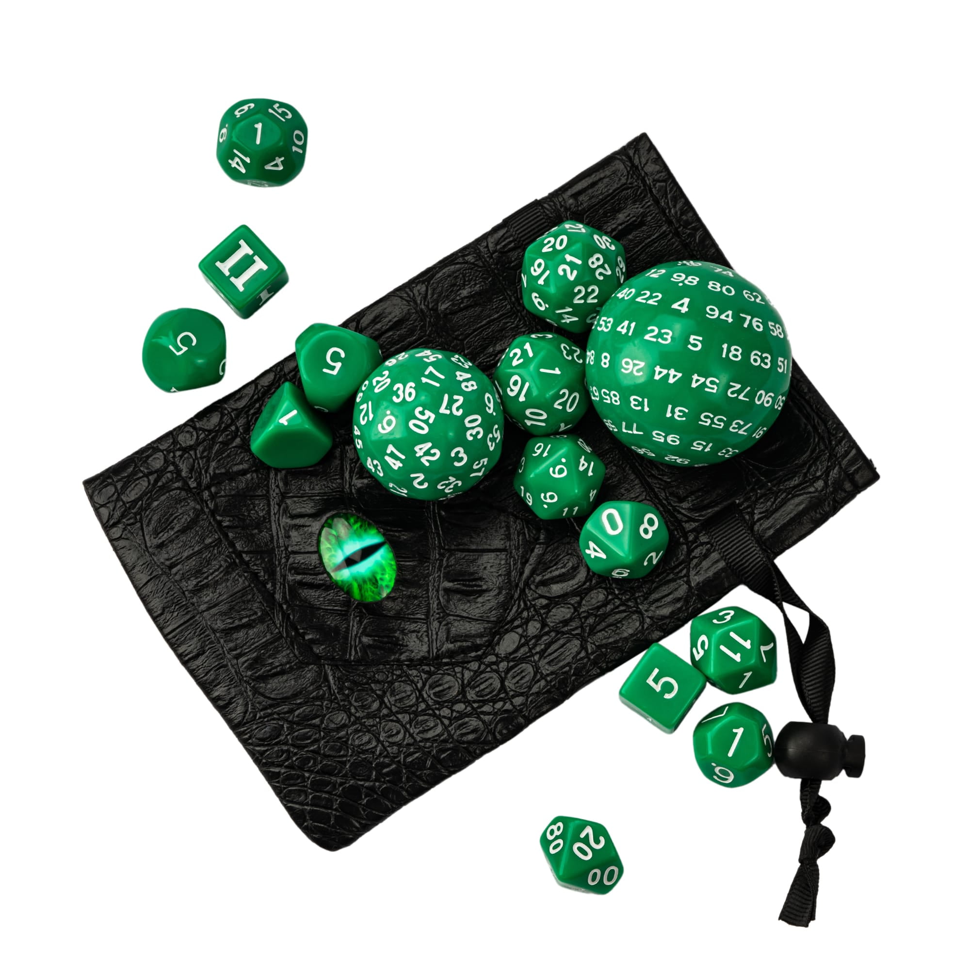 Cusdie 15 Pieces Complete DND Dice Set D3-D100 D&D Dice Set, Polyhedral ...
