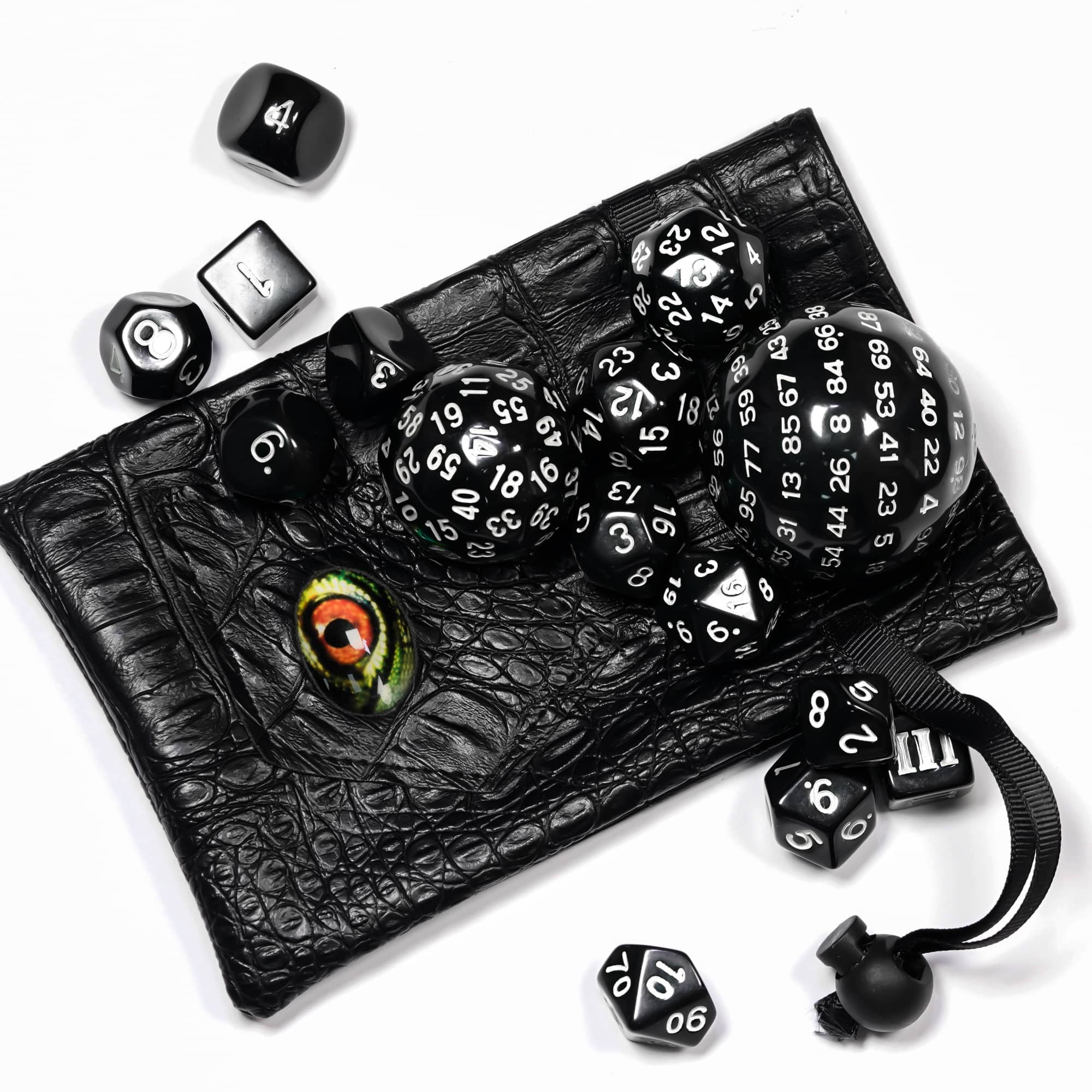 Cusdie 15 Pieces Complete DND Dice Set D3-D100 D&D Dice Set, Polyhedral ...