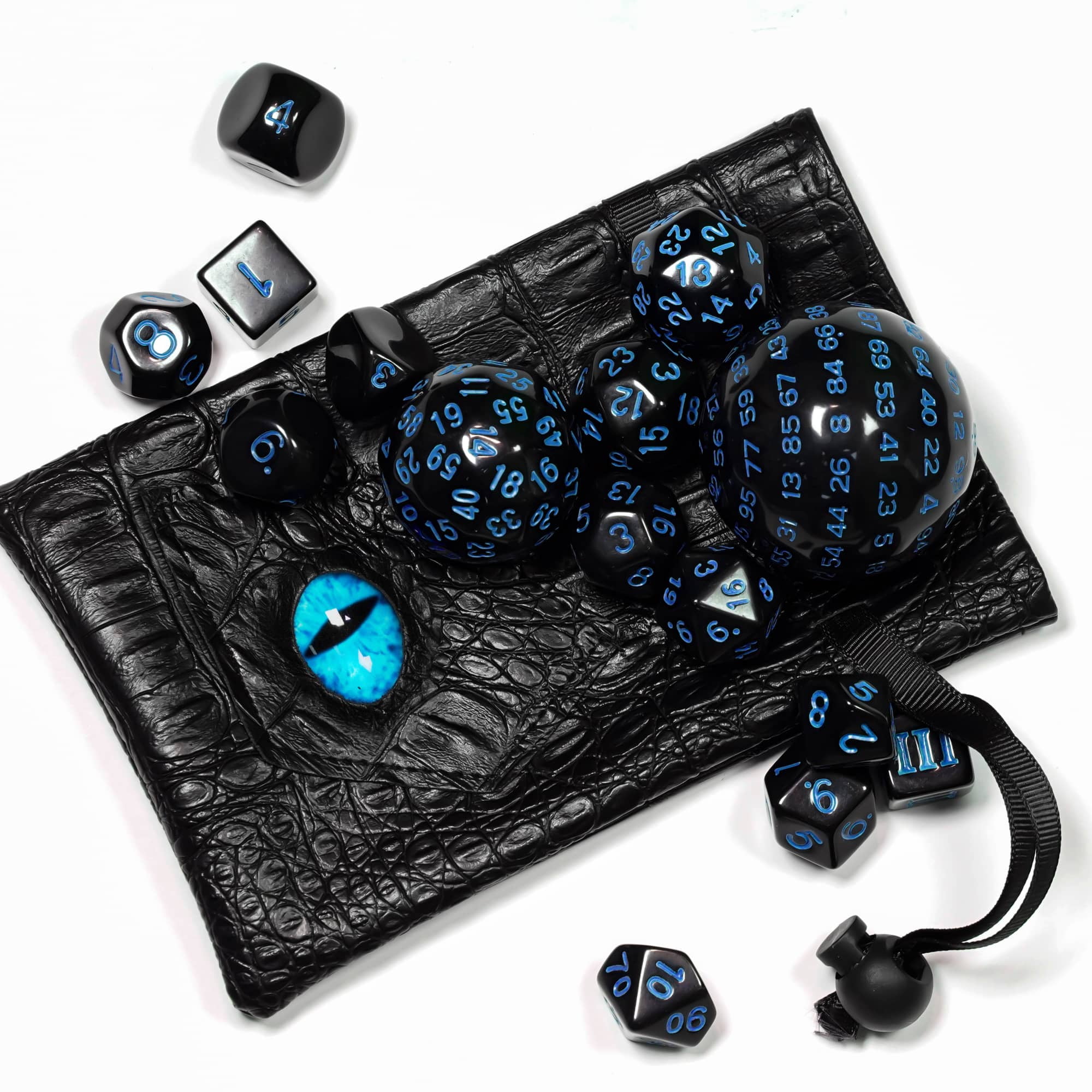 Cusdie 15 Pieces Complete DND Dice Set D3-D100 D&D Dice Set, Polyhedral ...