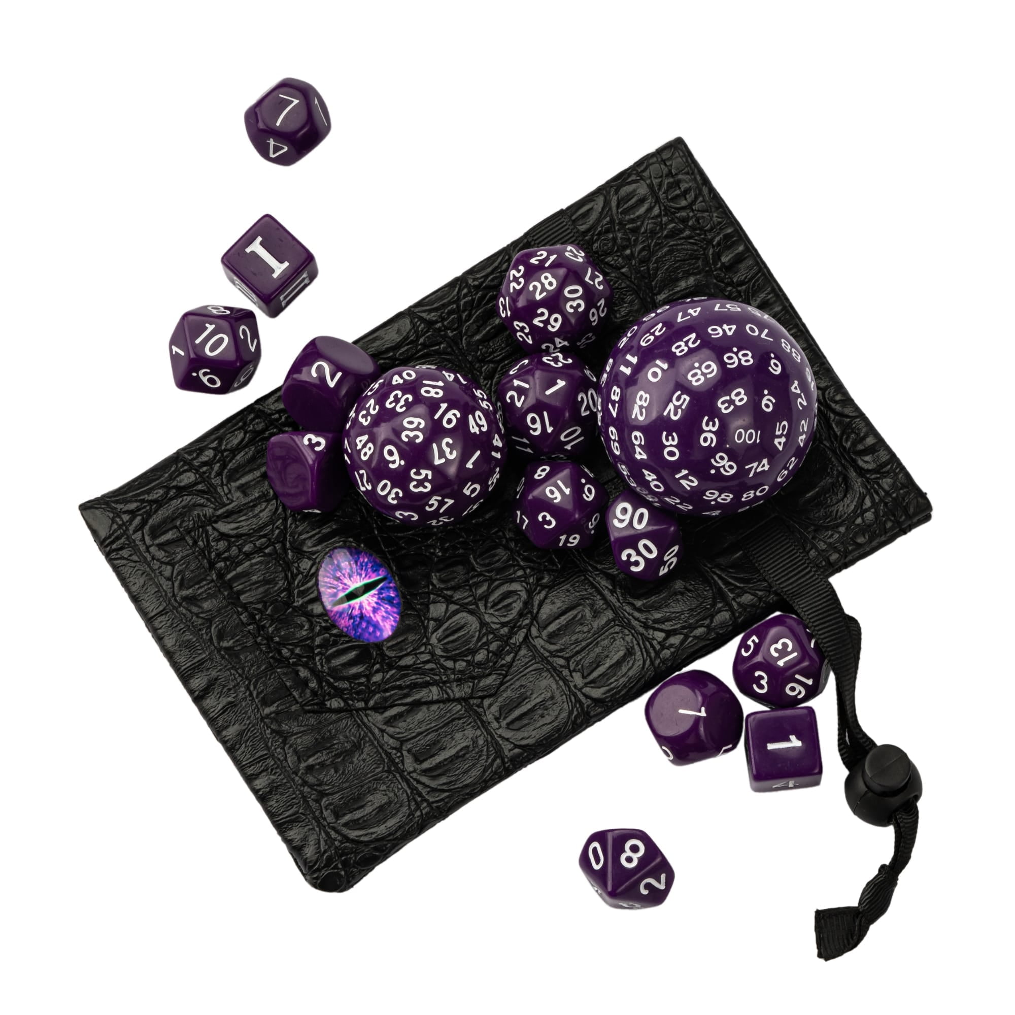 Cusdie 15 Pieces Complete DND Dice Set D3-D100 D&D Dice Set, Polyhedral ...