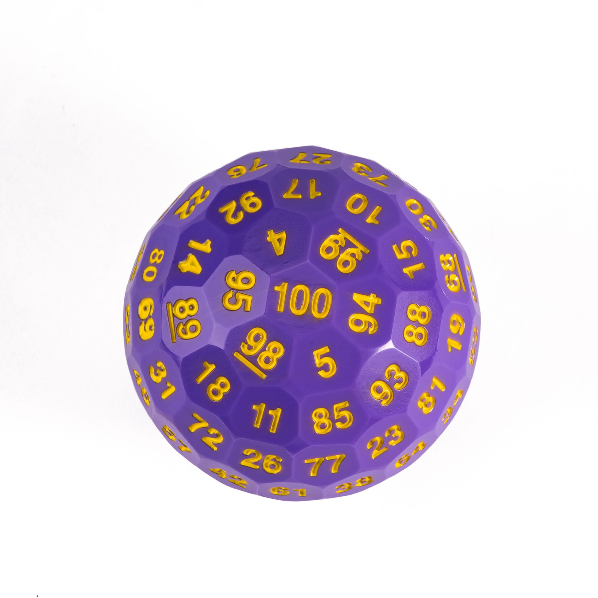 Cusdie Upgraded 50MM 100 Sided Polyhedral D&D Dice with Tin Box, Single ...