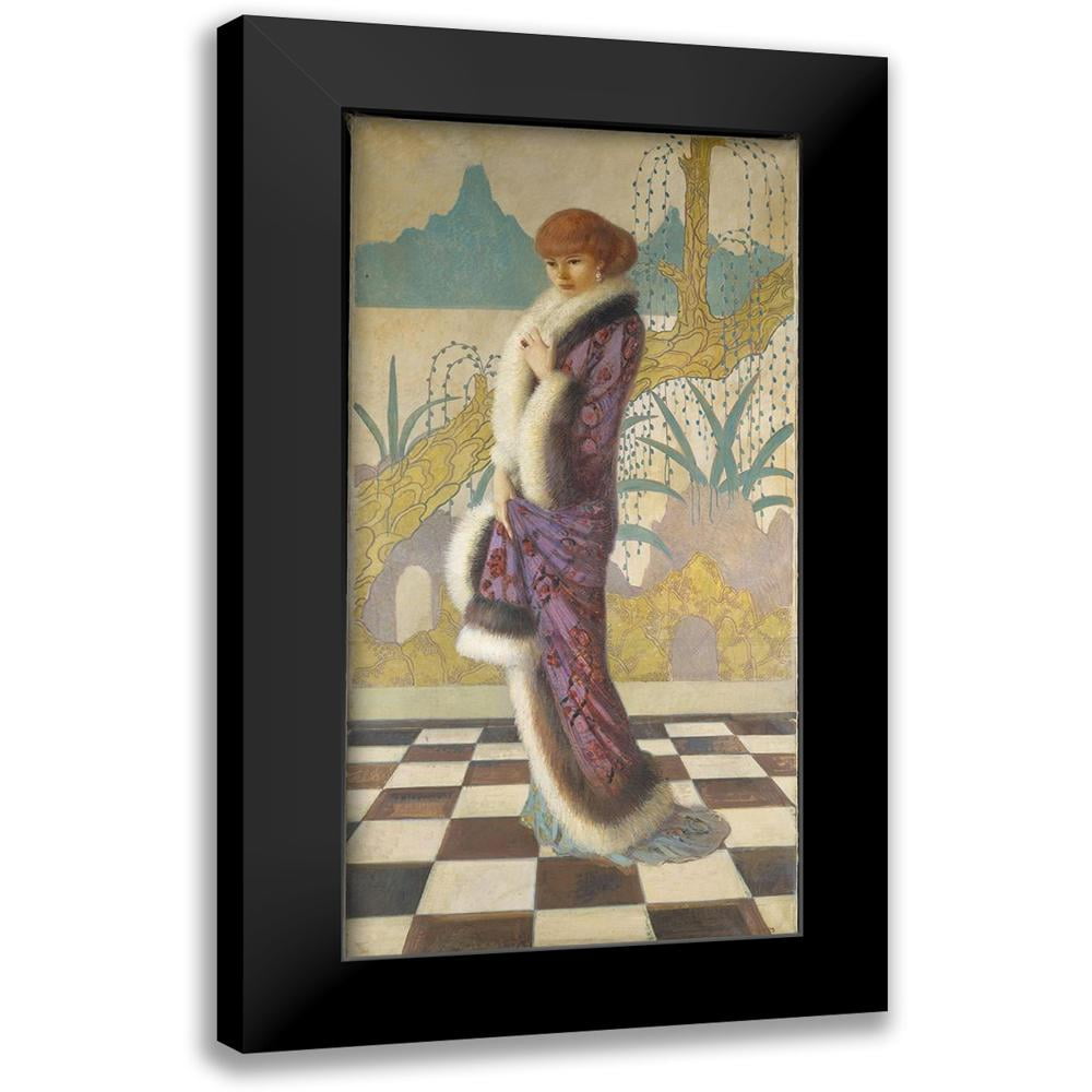 Cushing, Howard 9x14 Black Modern Framed Museum Art Print Titled - Mrs ...