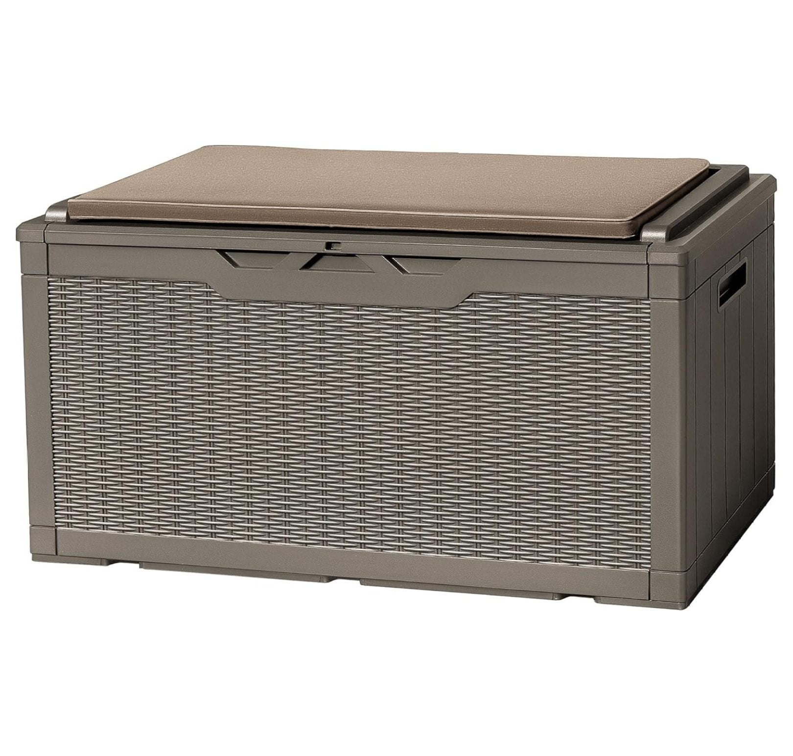 with Cushion 100 Gallon Waterproof Resin Storage Box with Air Rod ...