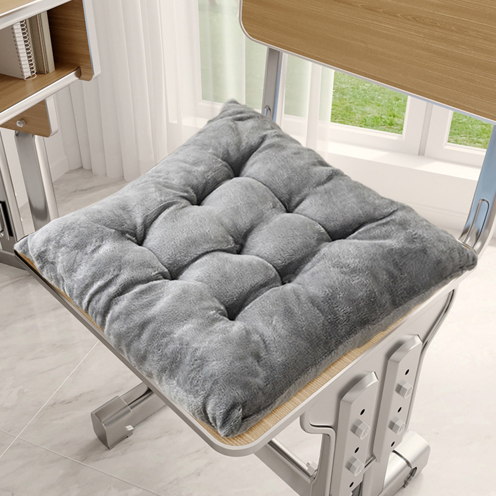 Cushion Chair Pad, Milk Fleece Soft Cushion for Dormitory and College ...