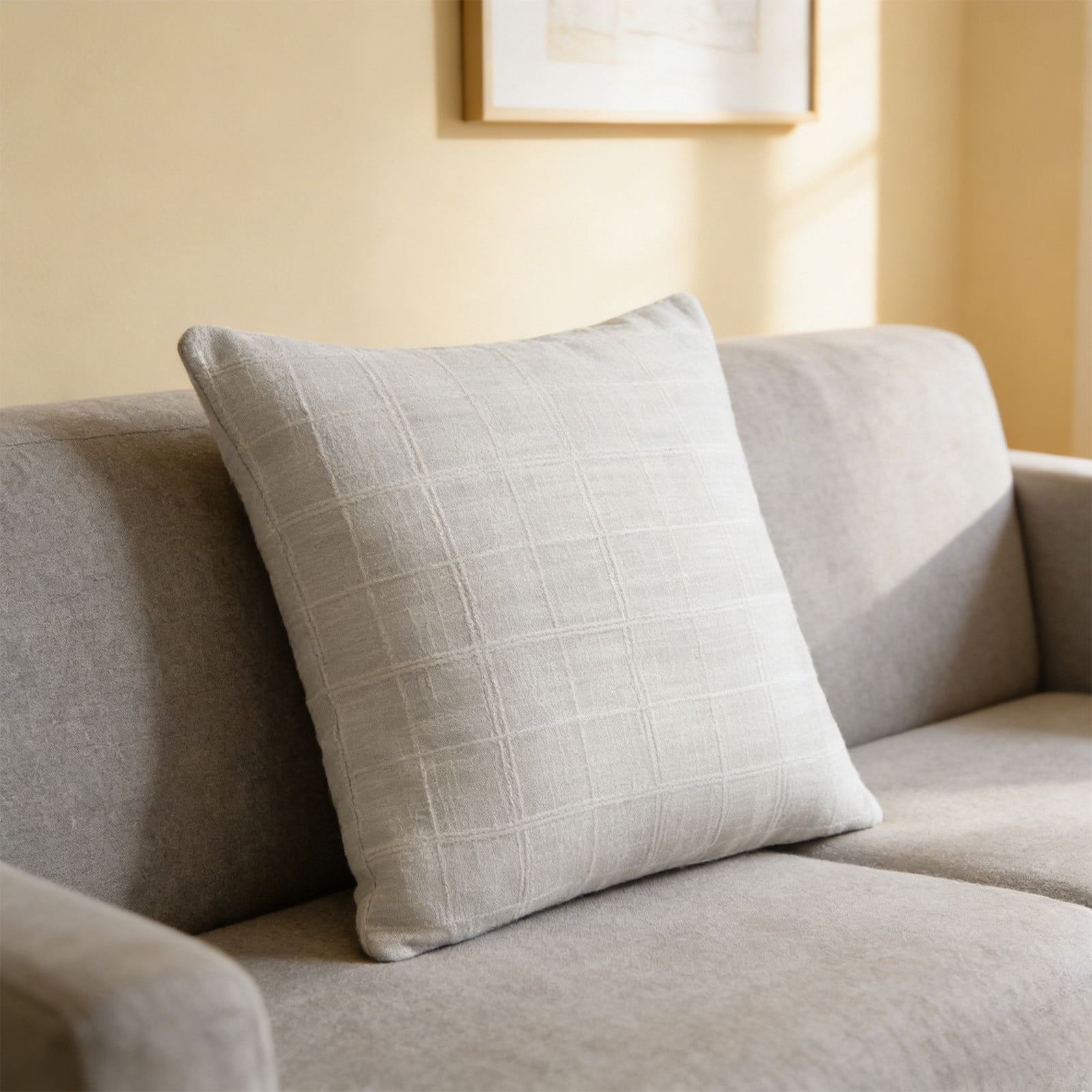 Cushion Cover – Linen Style Pillowcase | Bohemian Checked Design ...