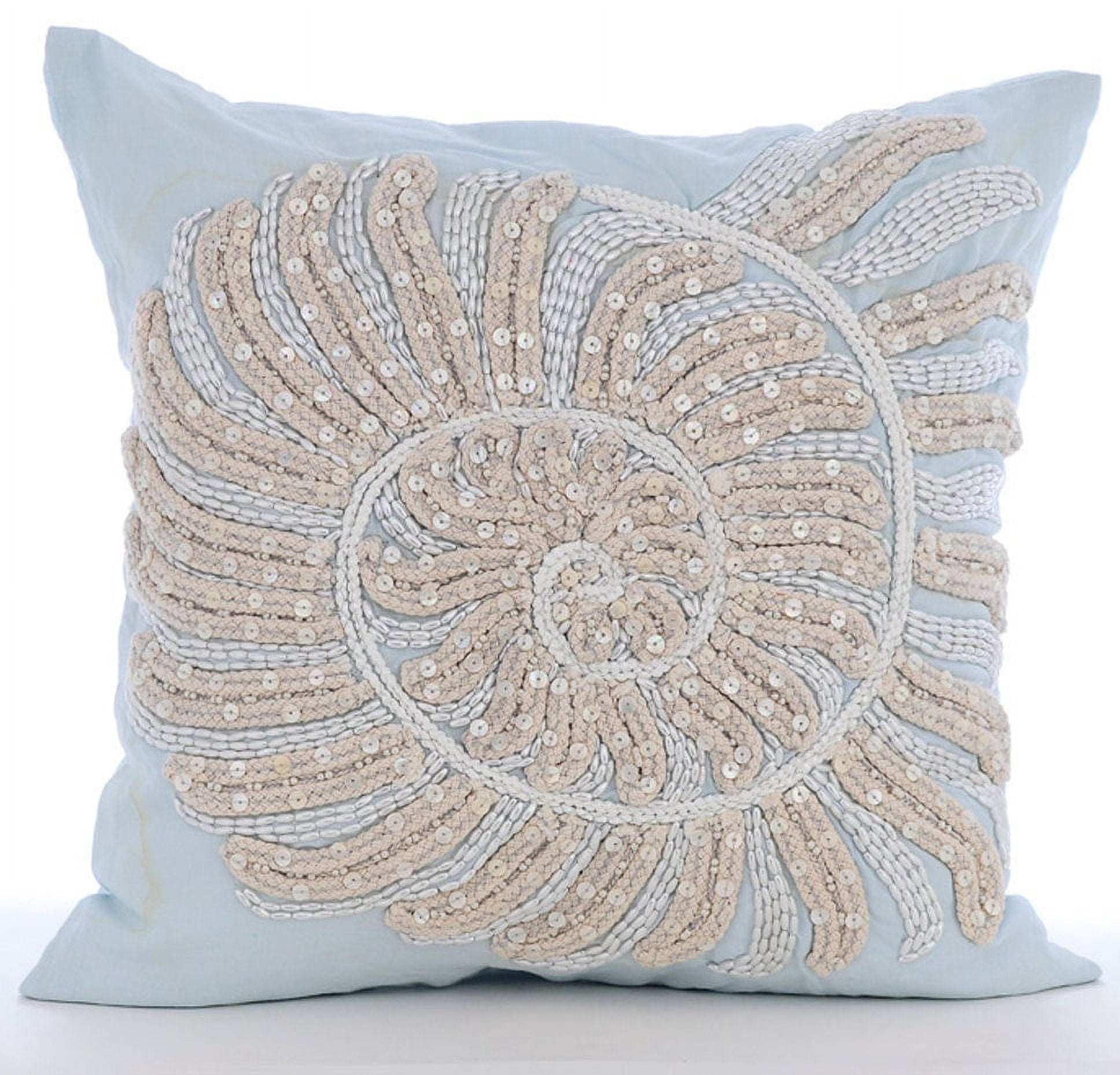 Cushion Cover For Sofa, Swirl Twirl - 12x12 Inches Square Decorative ...