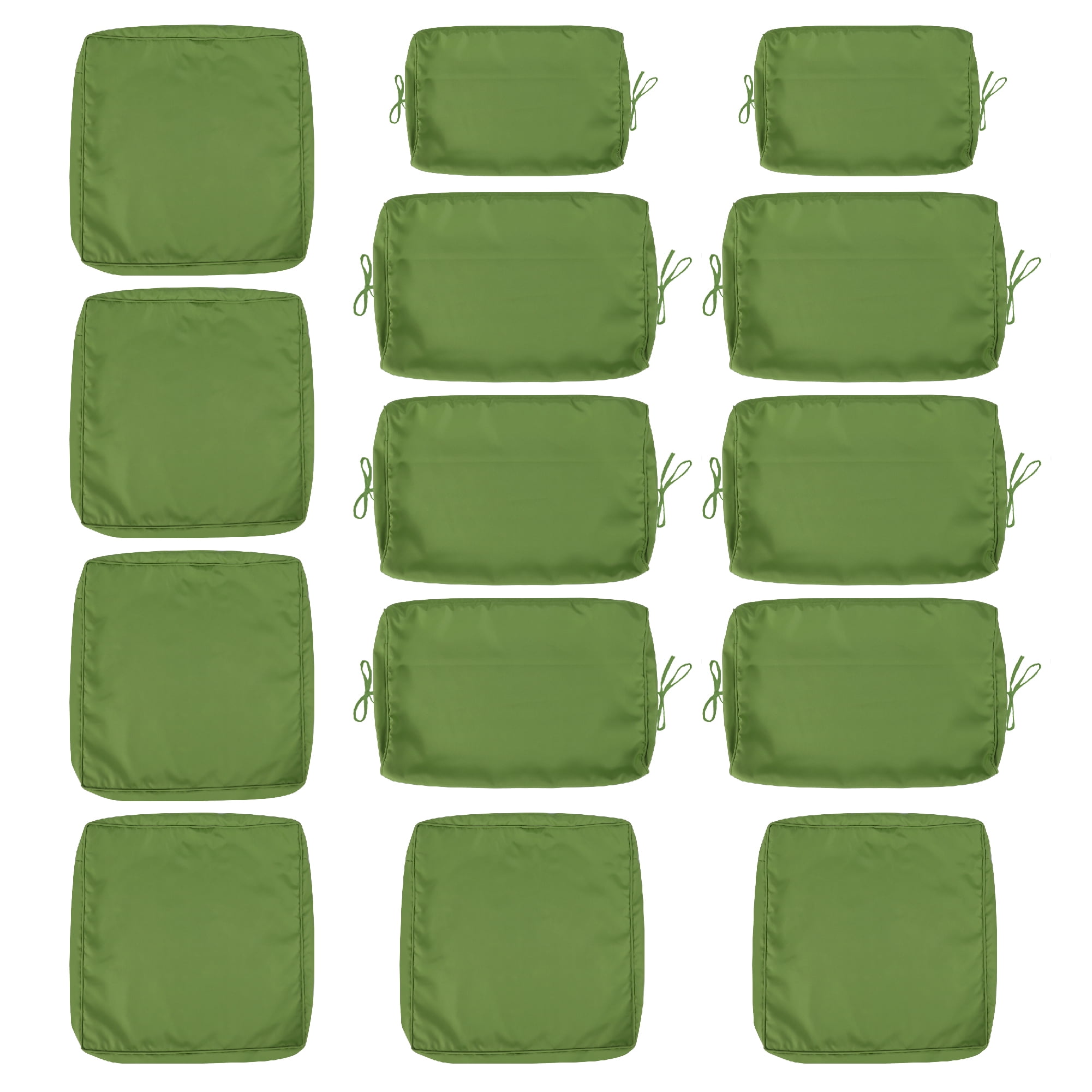 Cushion Covers for 7 Pcs (6-Seaters) Wicker Rattan Sectional Sofa ...