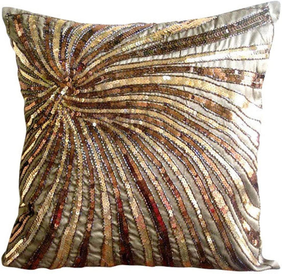 Cushion Covers for Couch Euro Pillow Sham Designer Brown Euro Sham ...