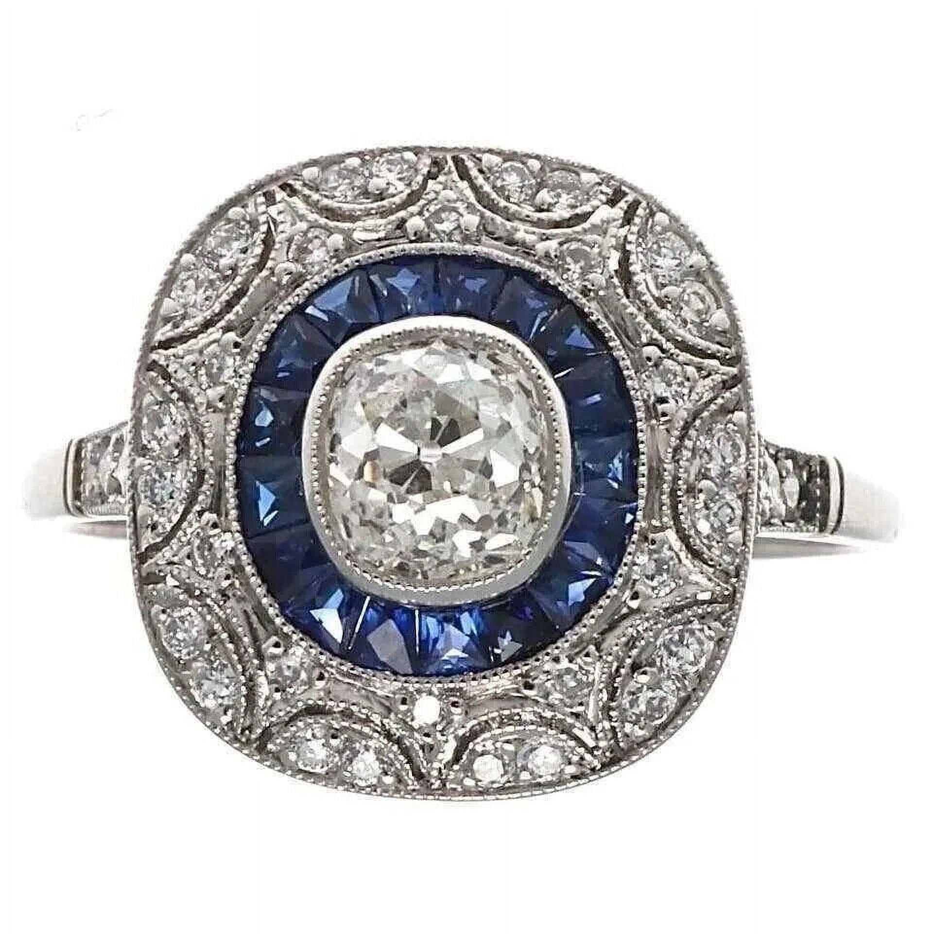 Cushion Cut Diamond Ring, Bezel Set Diamond Engagement Ring, Square ...