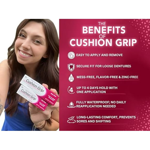 Cushion Grip Dentures