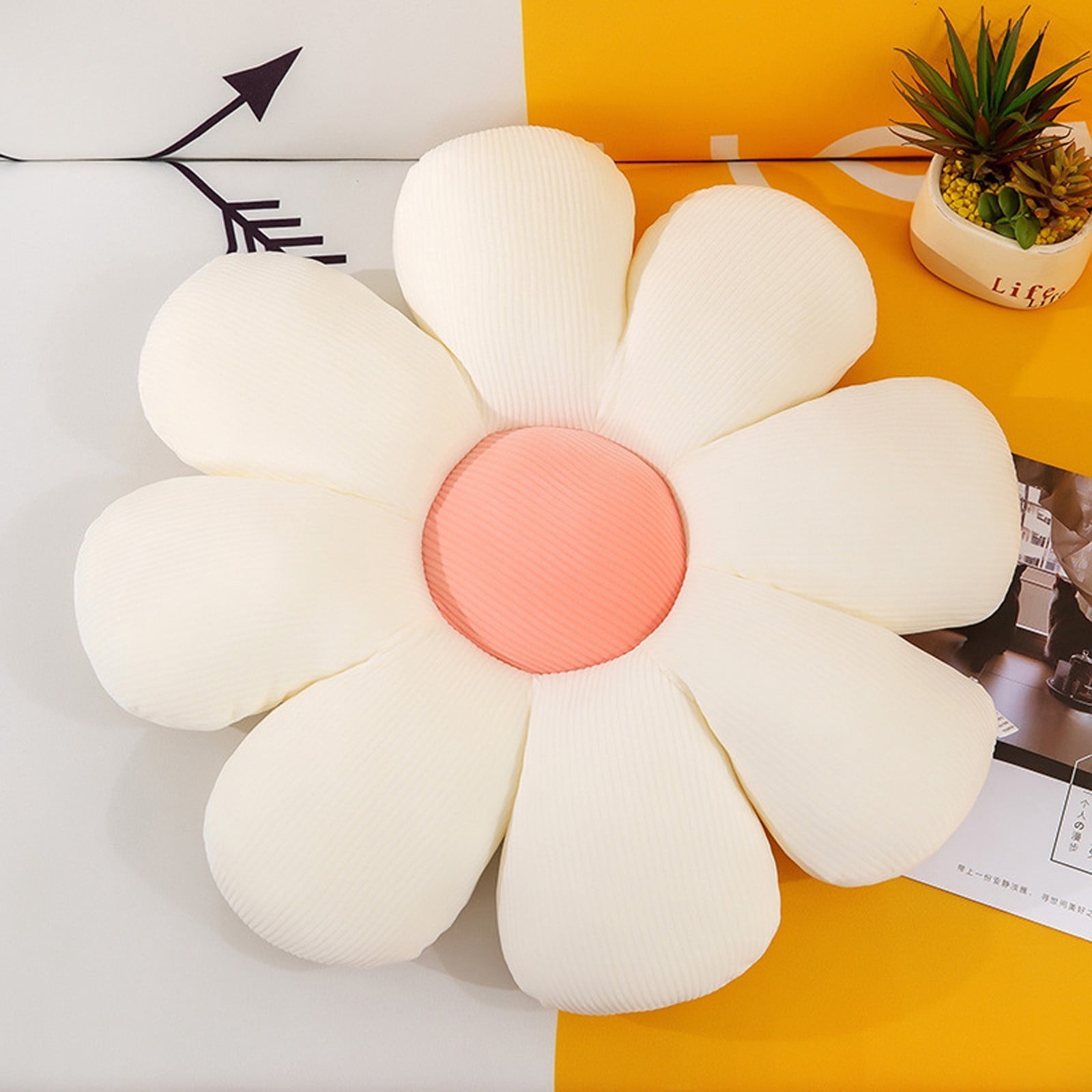 Cushion Seat Cushion, Daisy Flower Pillow, Chair Cushion - Walmart.com