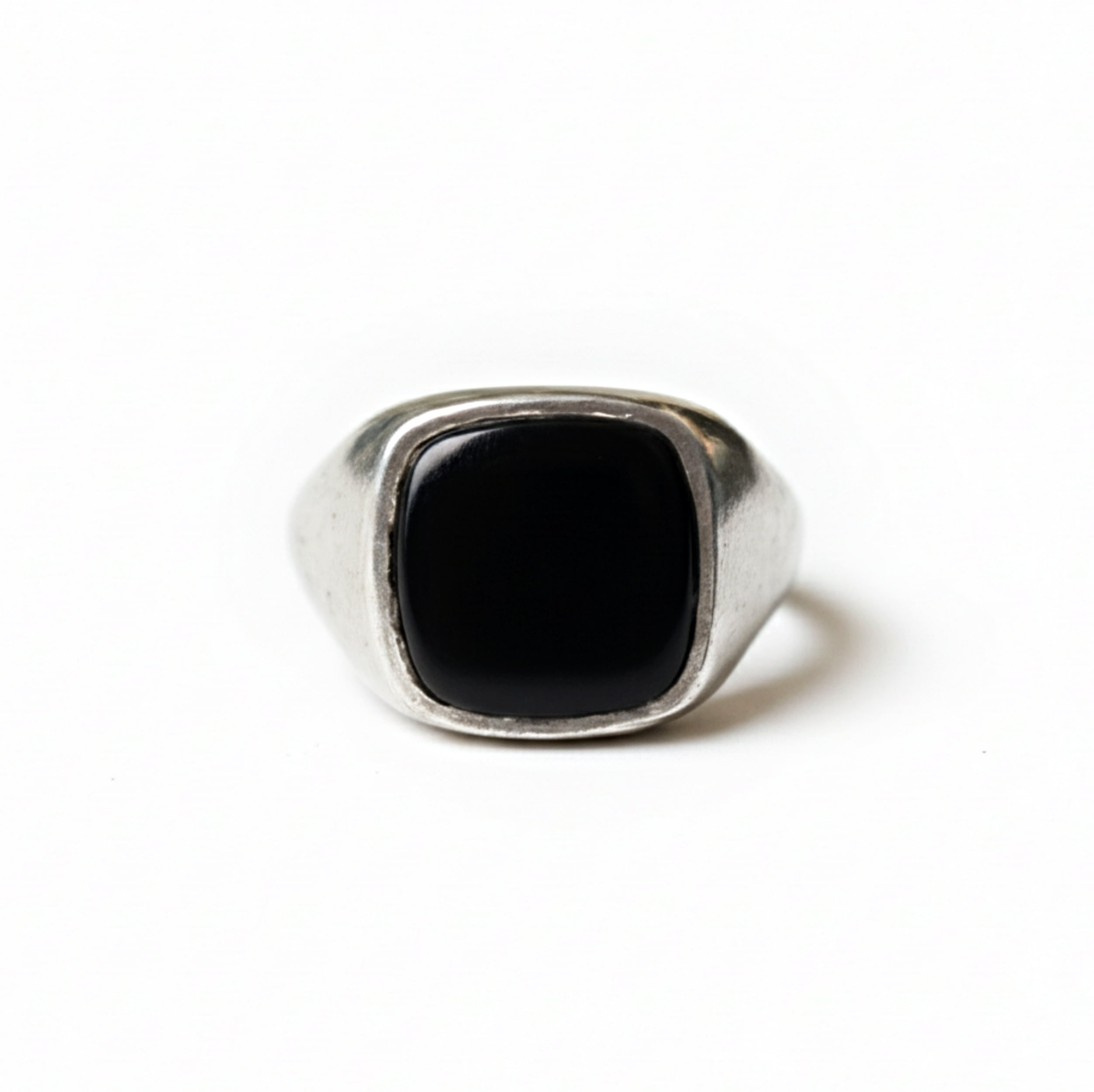 Cushion Shape Black Onyx Ring, 925 Solid Sterling Silver, Handmade ...