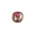 Cushion Shape Tourmaline Ring - Solid Pure Copper Jewelry, Multicolor ...