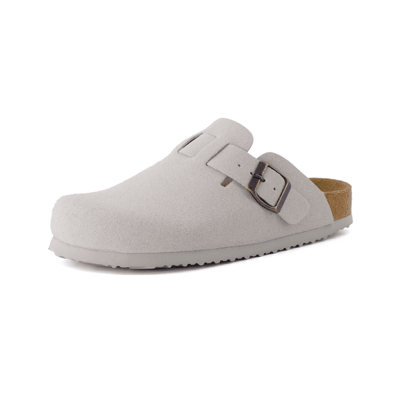 Cushionaire Hana Women's Clogs | Comfortable Vegan Suede Clogs for ...