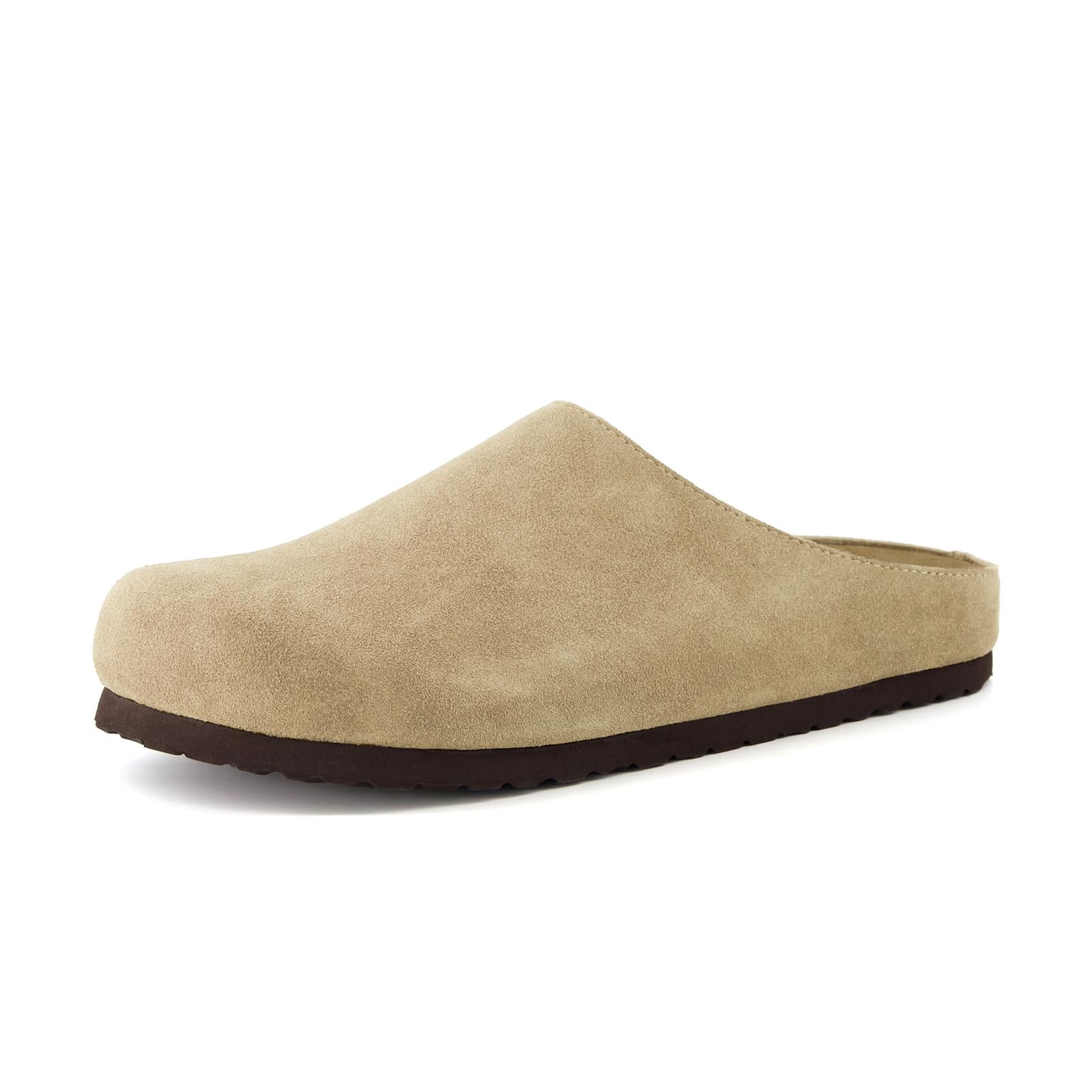 Cushionaire Heath Men's Genuine Suede Leather Clogs with Memory Foam ...
