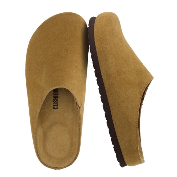 Cushionaire Lute Genuine Suede Leather Clogs for Women Indoor and ...