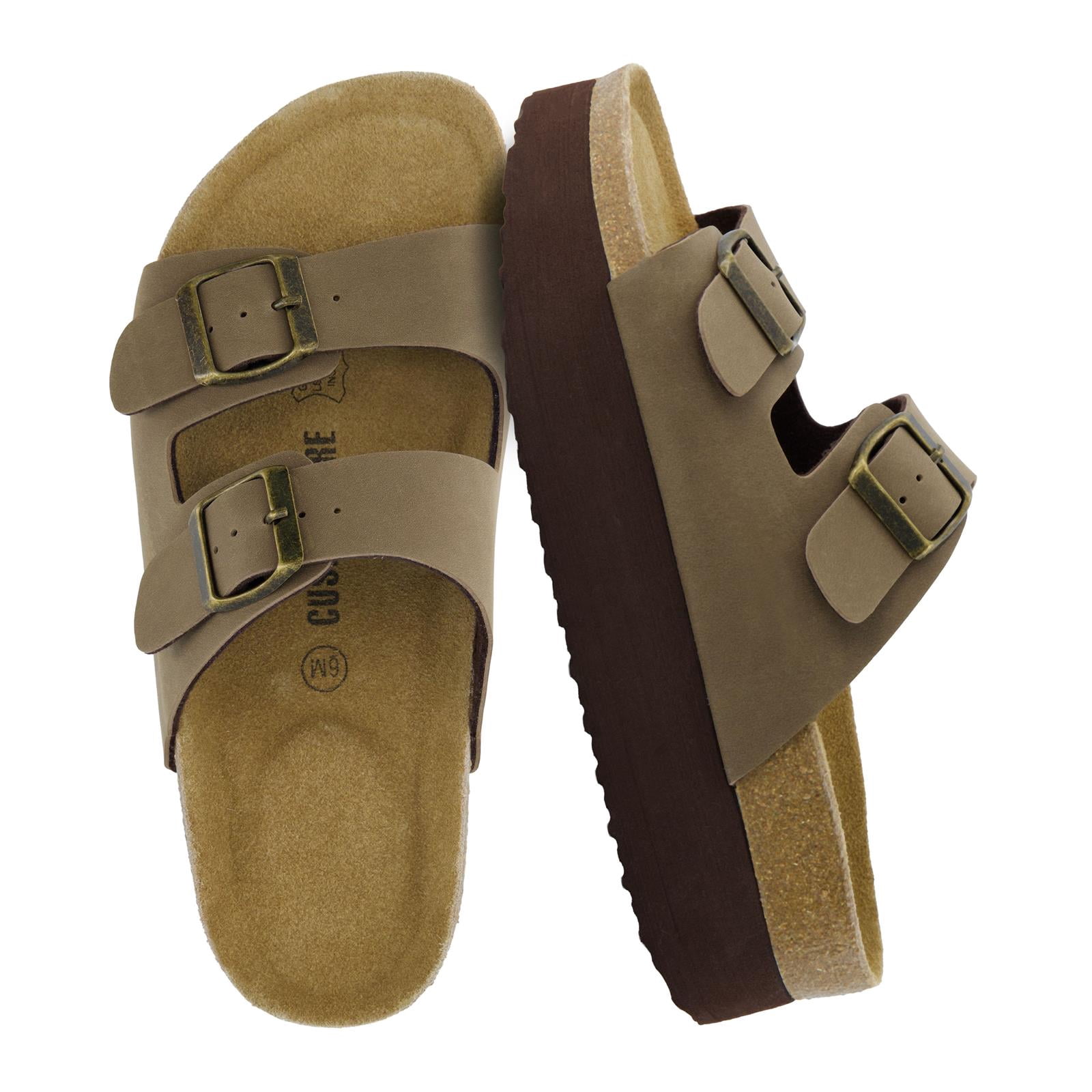 Cushionaire Plane Comfortable Platform Womens Sandals with Double ...