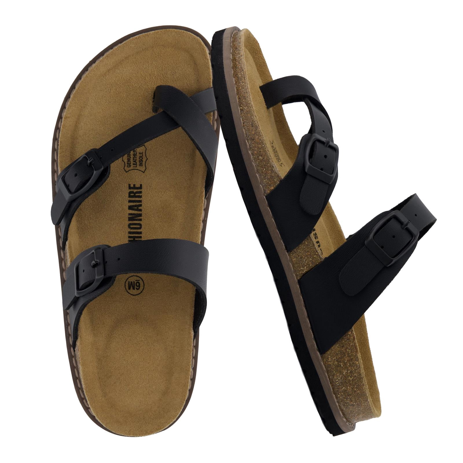 Cushionaire Pluto Cork Footbed Summer Sandals for Women 2025 ...