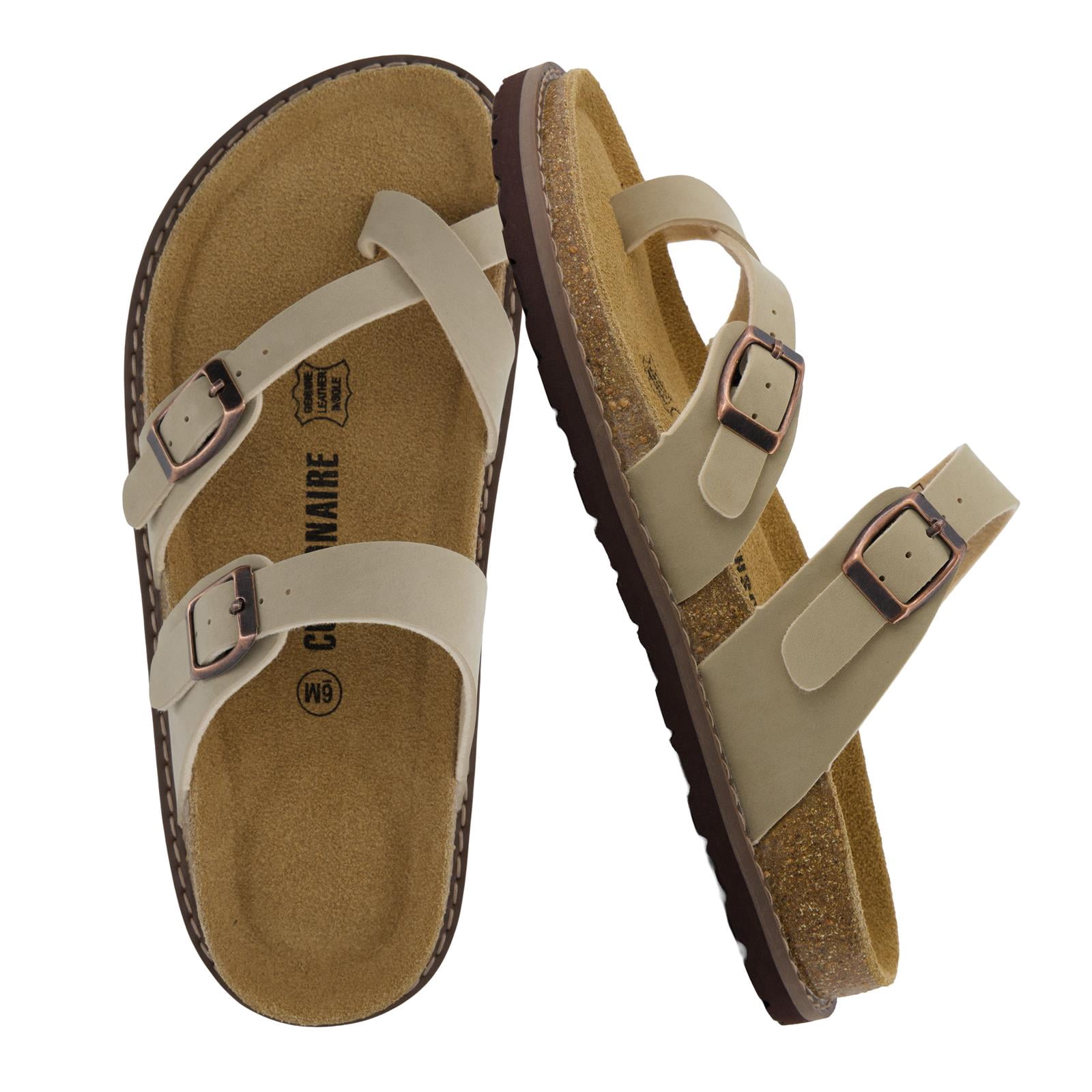 Cushionaire Pluto Cork Footbed Summer Sandals for Women 2025 ...