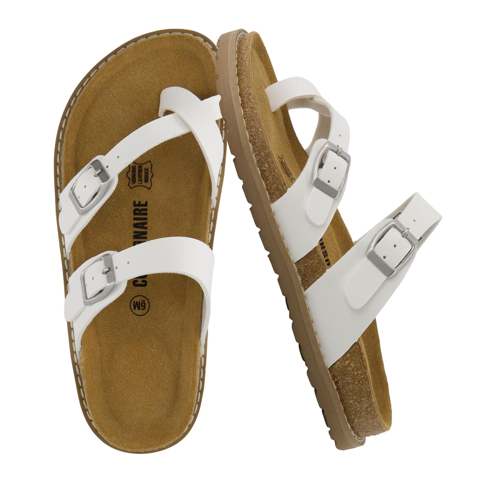Cushionaire Pluto Cork Footbed Summer Sandals for Women 2025 ...
