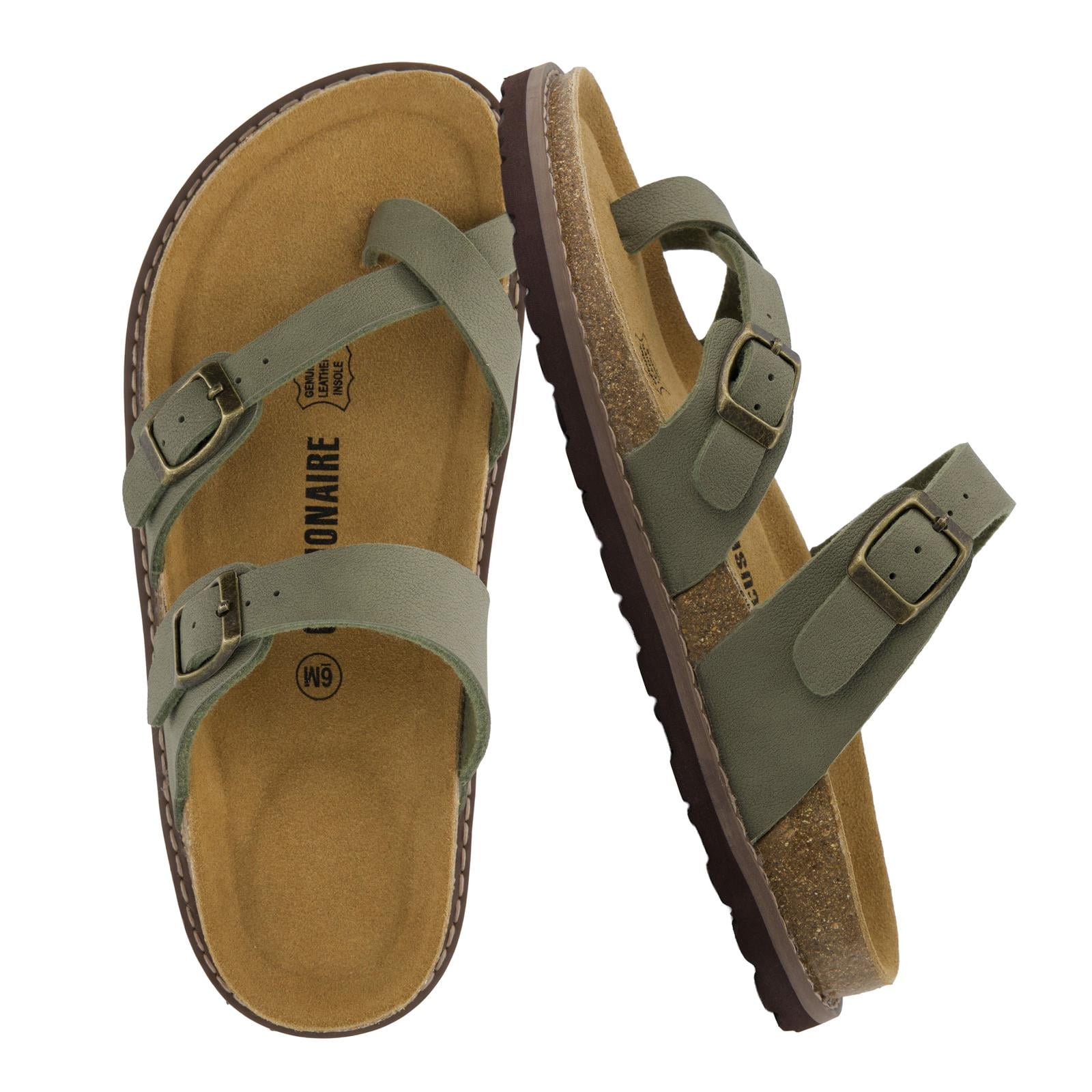 Cushionaire Pluto Cork Footbed Summer Sandals for Women 2025 ...