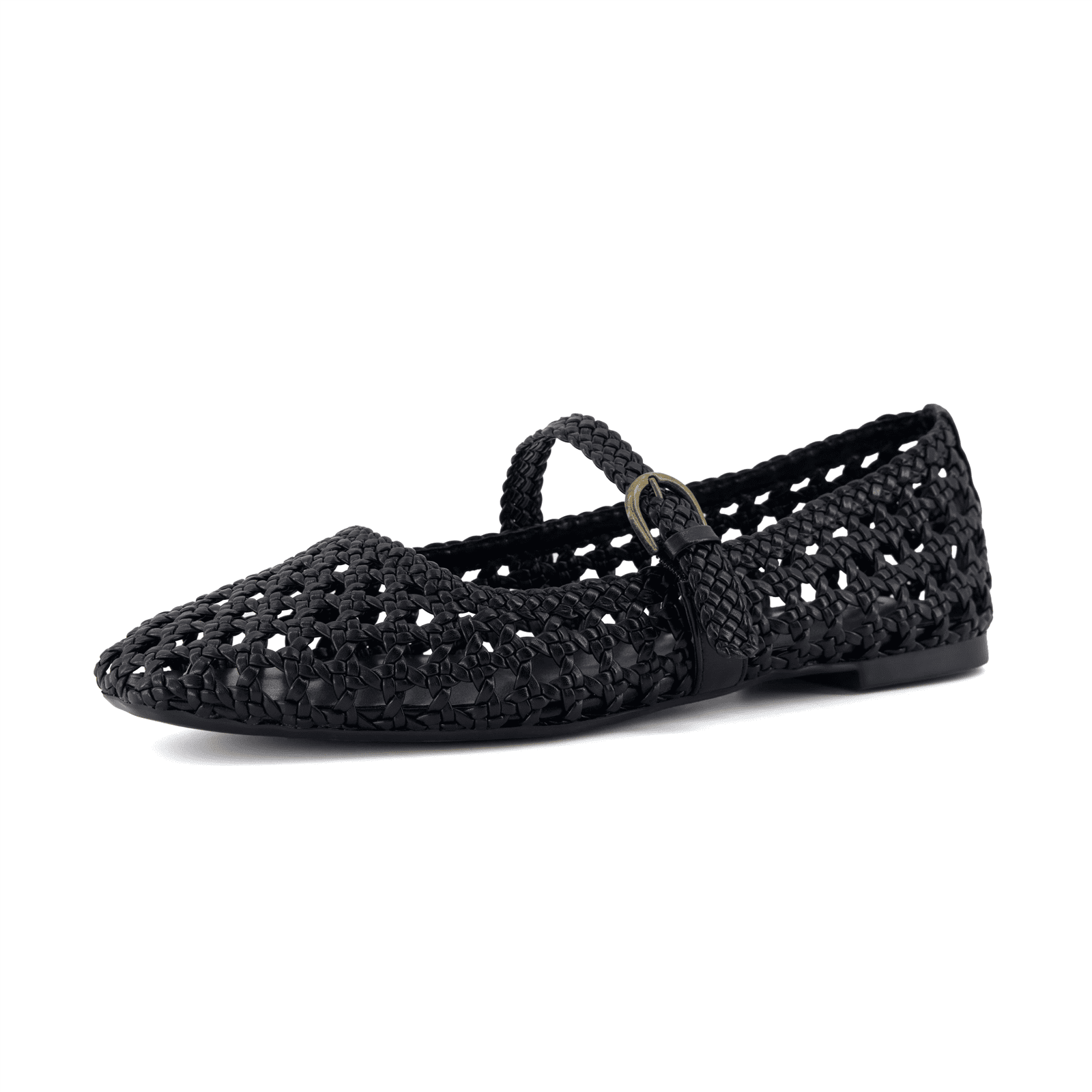 Cushionaire Weston Women’s Hand Woven Dressy Ballet Flats – Faux ...
