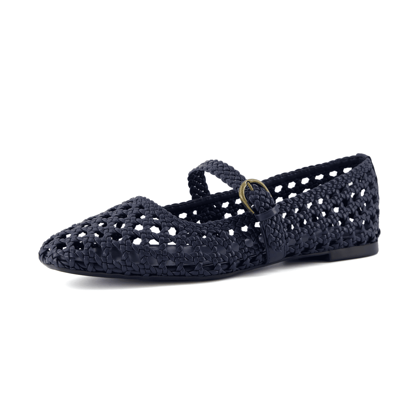Cushionaire Weston Women’s Hand Woven Dressy Ballet Flats – Faux ...