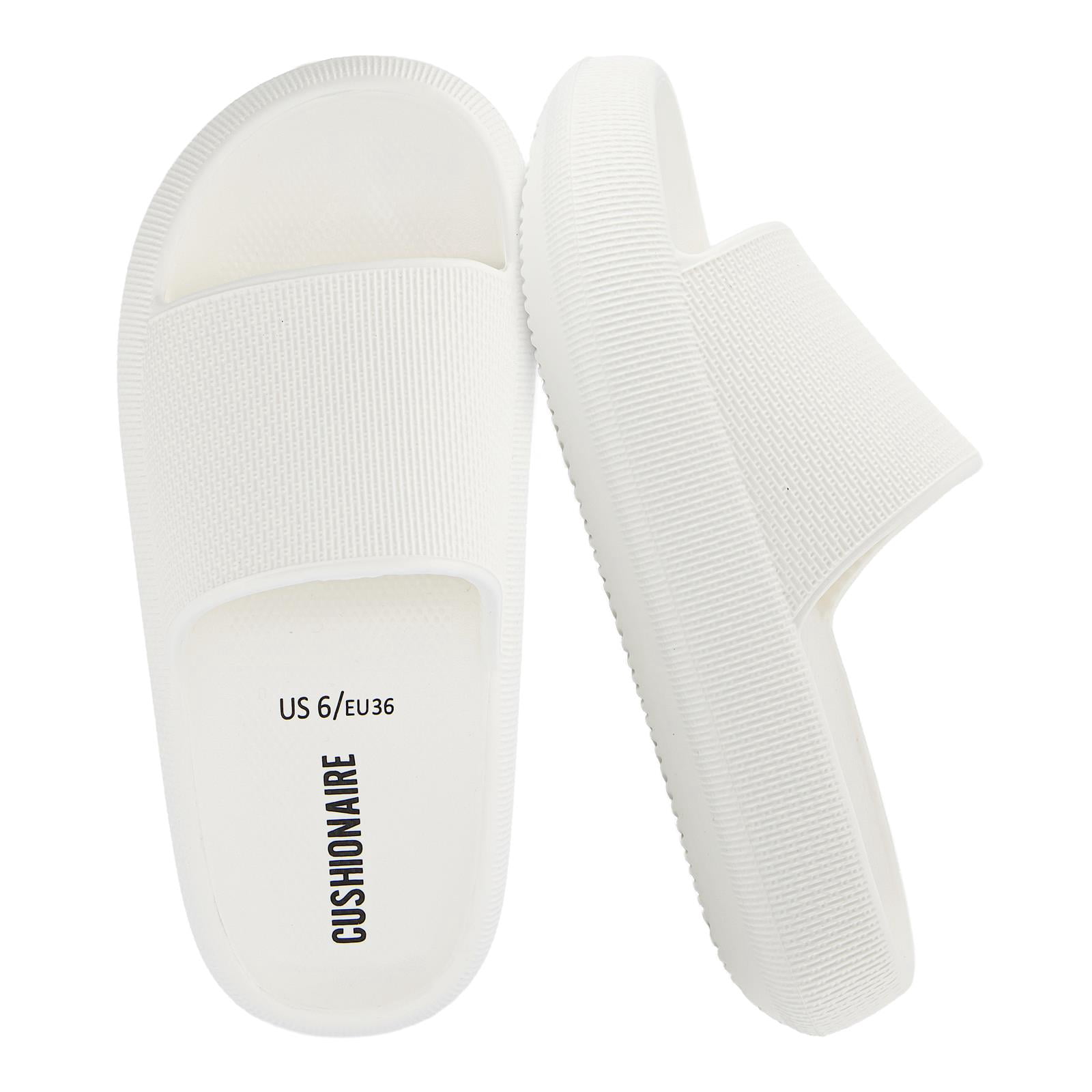 Cushionaire Feather Pillow Slide Sandals for Women – Comfortable and ...