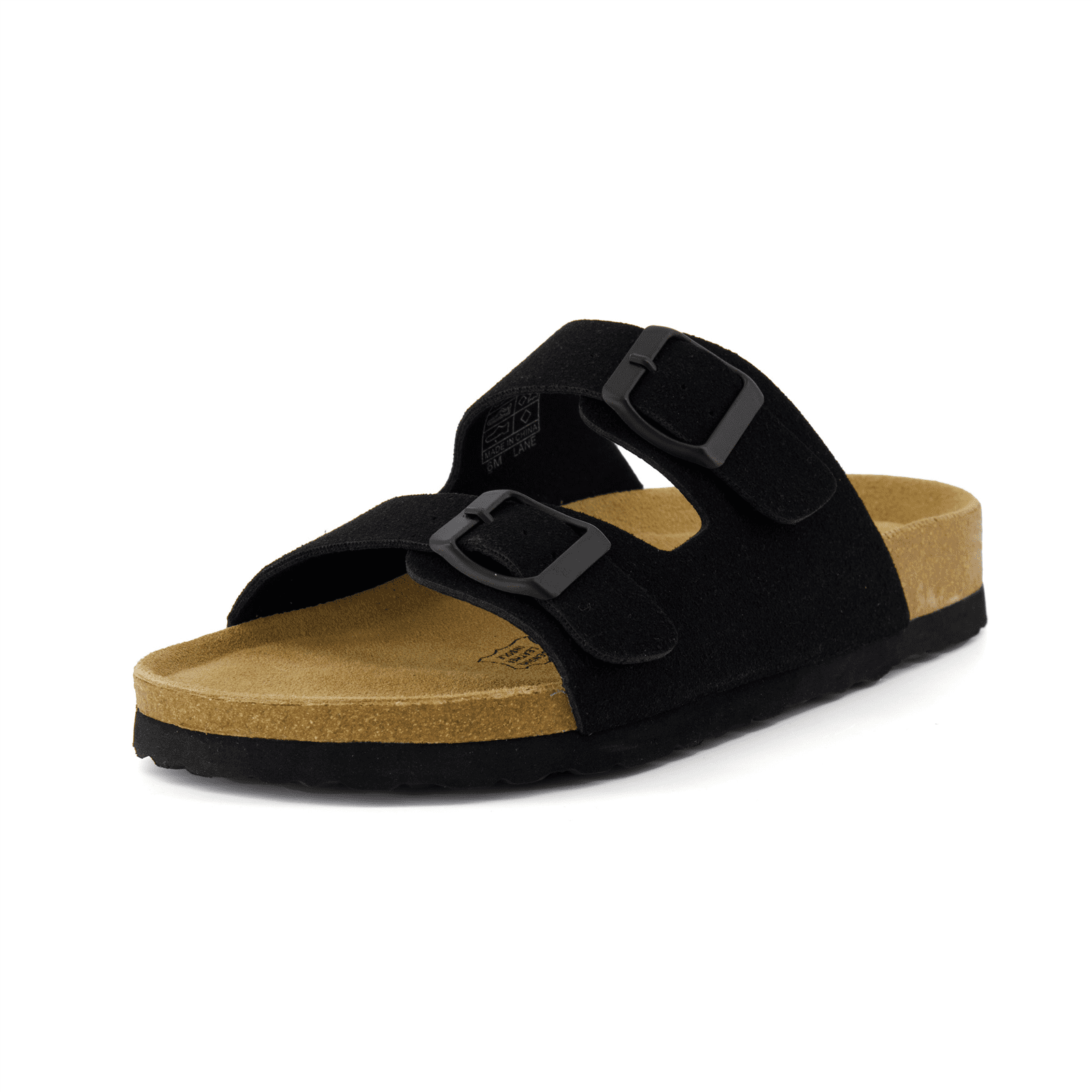 Cushionaire Women's Lane Cork Footbed Sandal – Comfortable Double ...