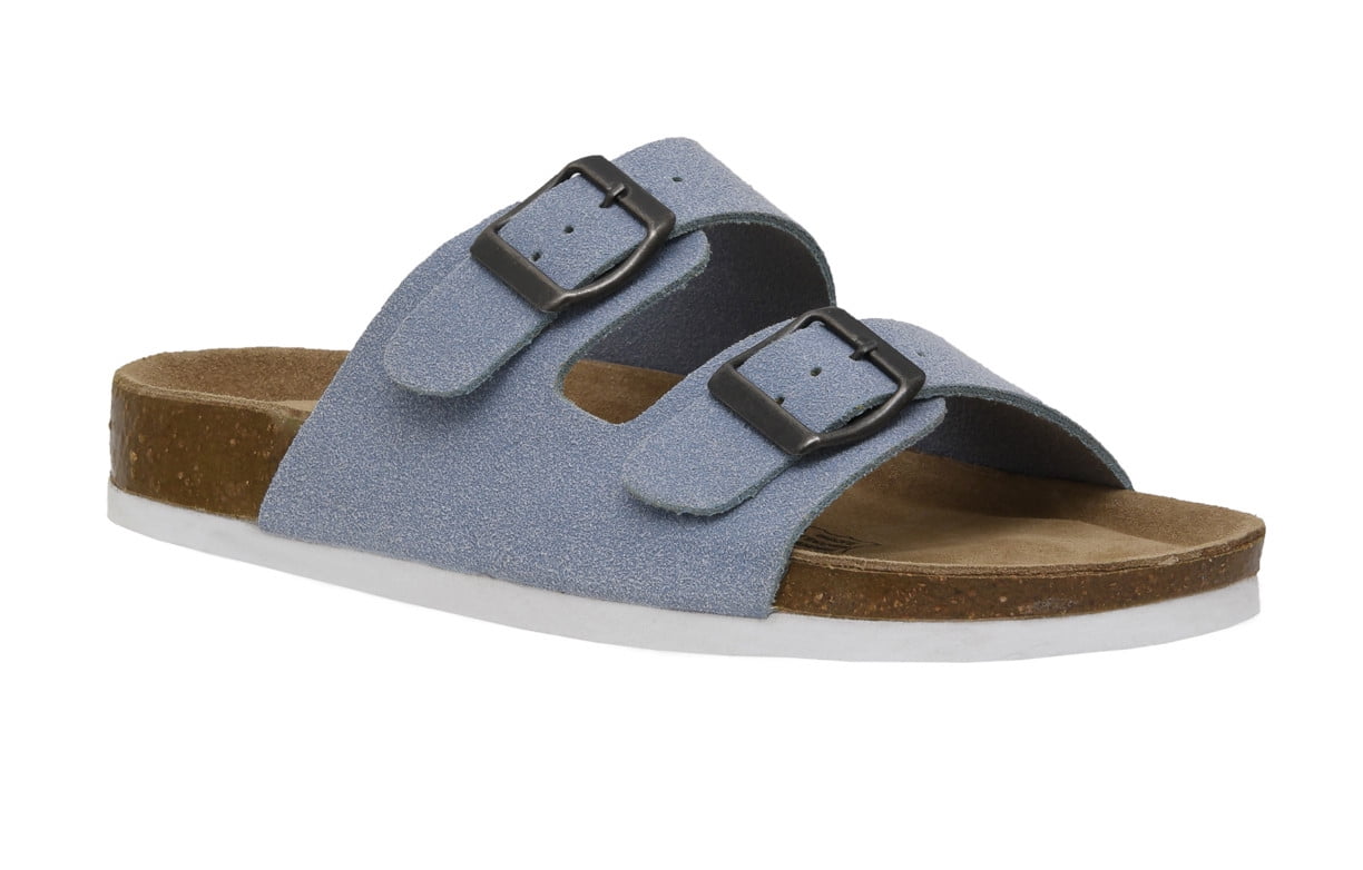Cushionaire Women's Lane Cork Footbed Sandal – Comfortable Double ...