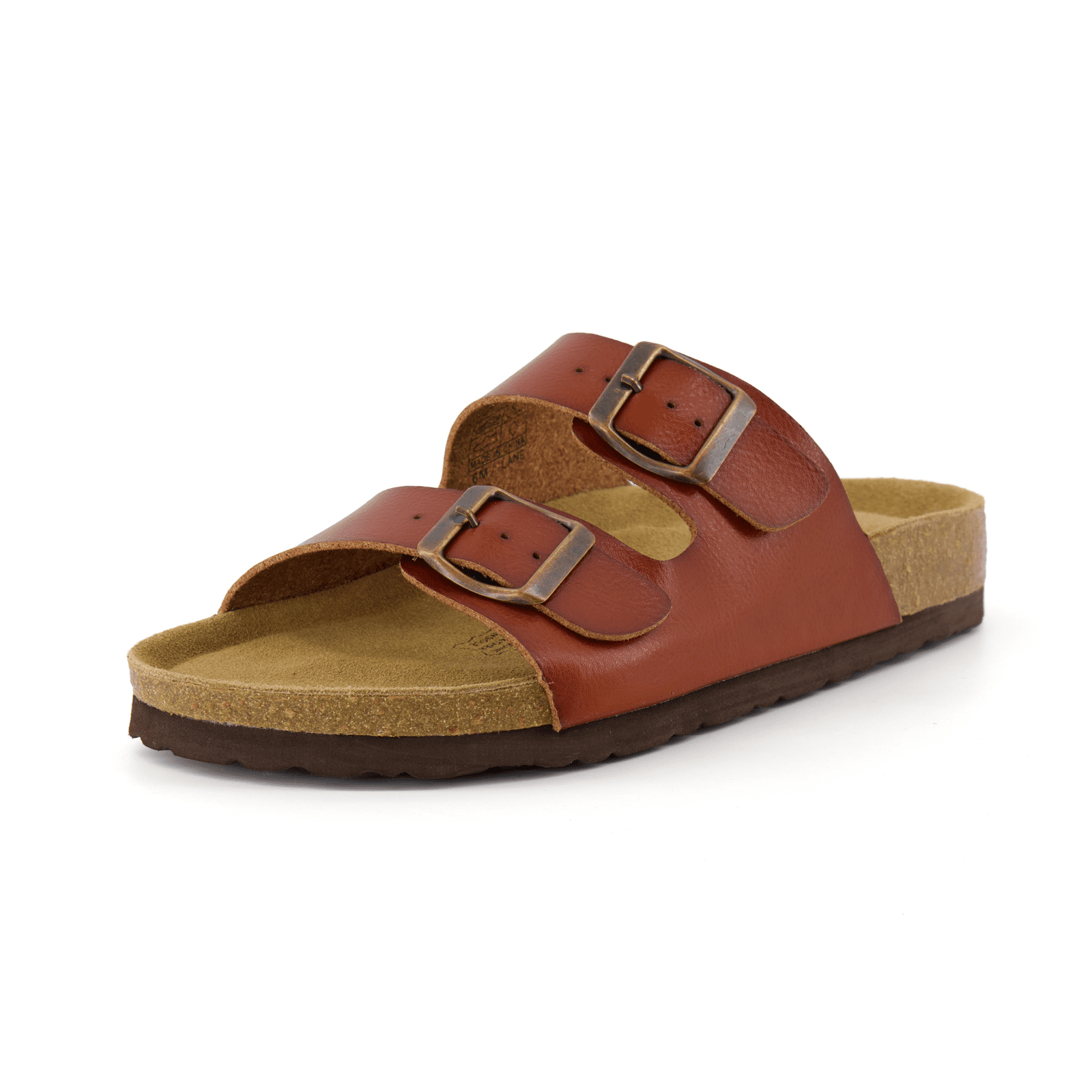 Cushionaire Women's Lane Cork Footbed Sandal – Comfortable Double ...