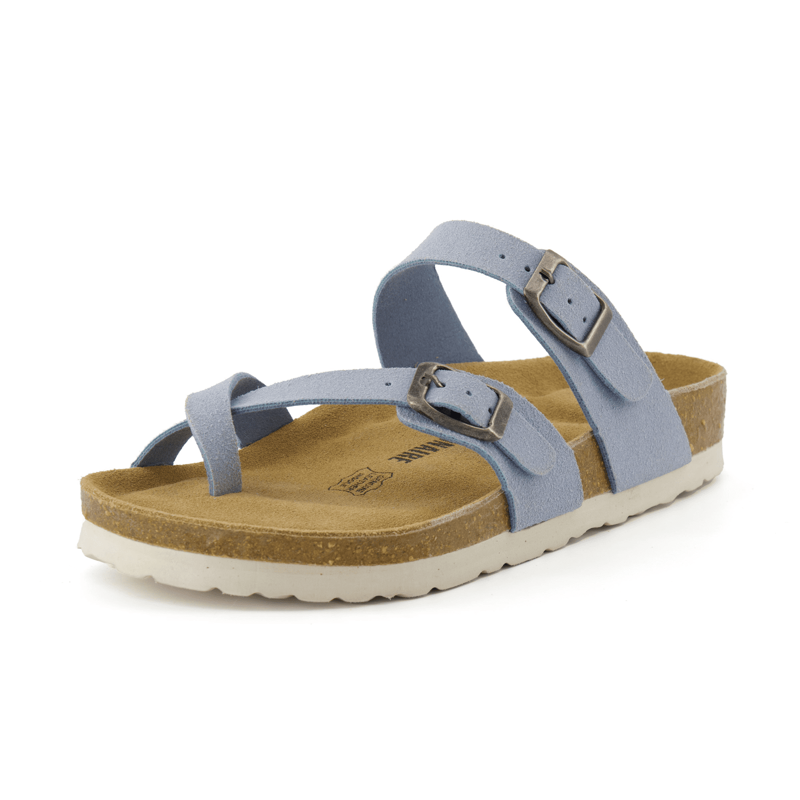 Cushionaire Women's Luna Cork Footbed Sandals with +Comfort, Wide ...