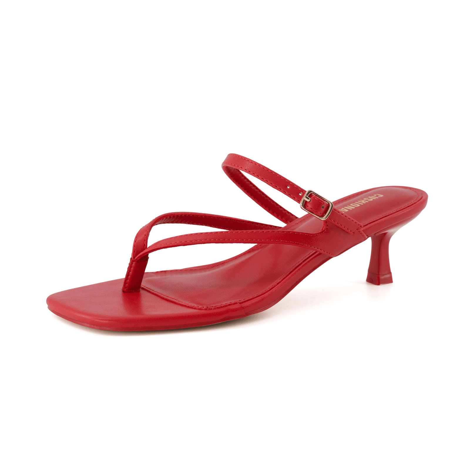 Cushionaire Women's Madrid Strappy Kitten Heel Sandals +Memory Foam ...