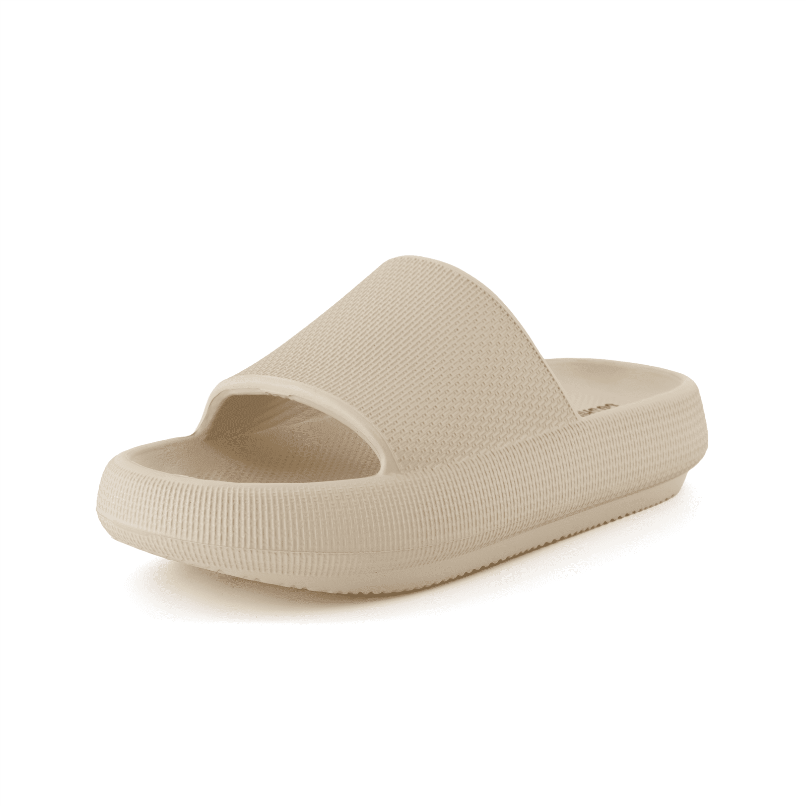 Cushionaire Women's Feather Waterproof Comfortable Slide Sandal with ...