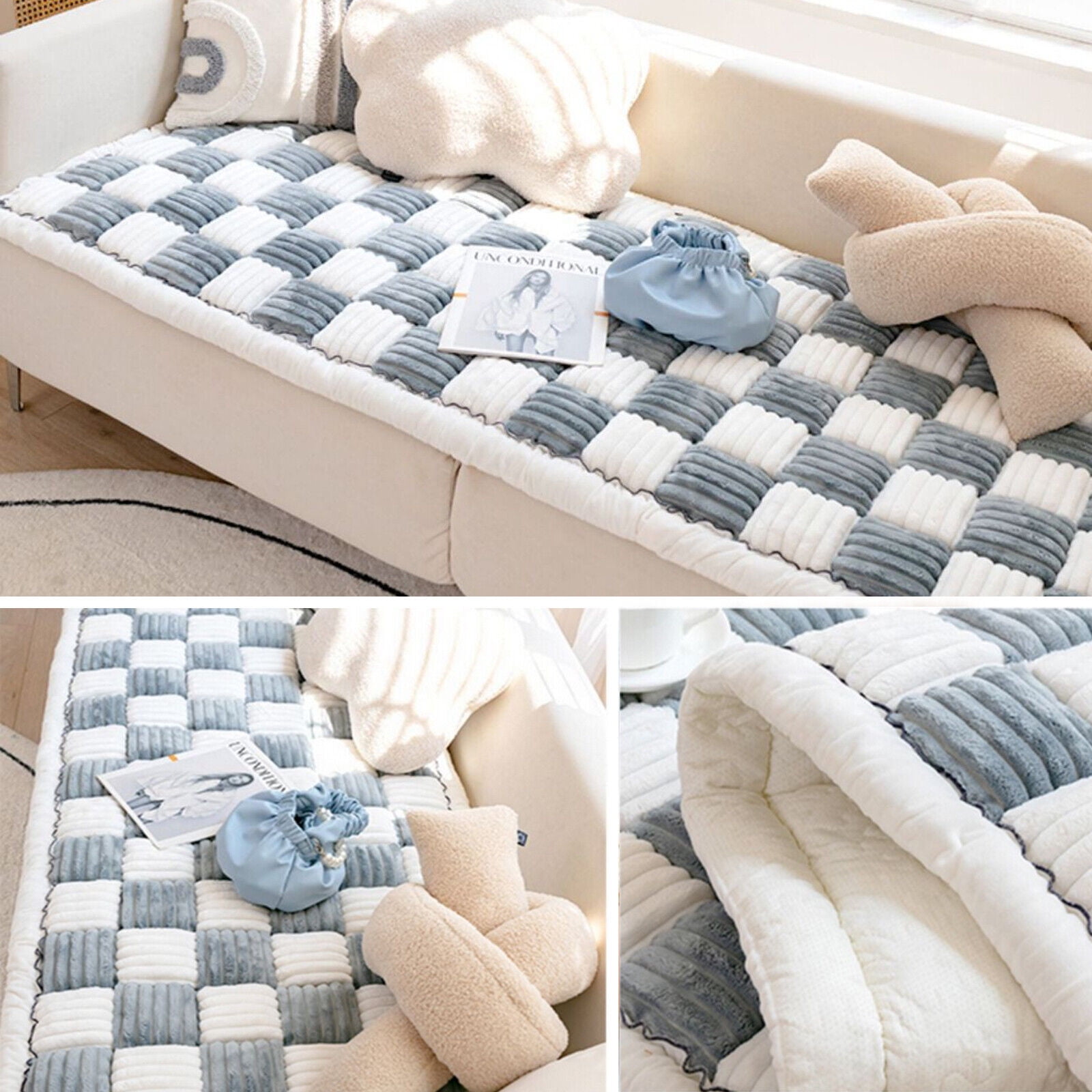 Cushions, Wear-resistant Pet Couch Cover, Funny Fuzzy Rug with Silicone ...