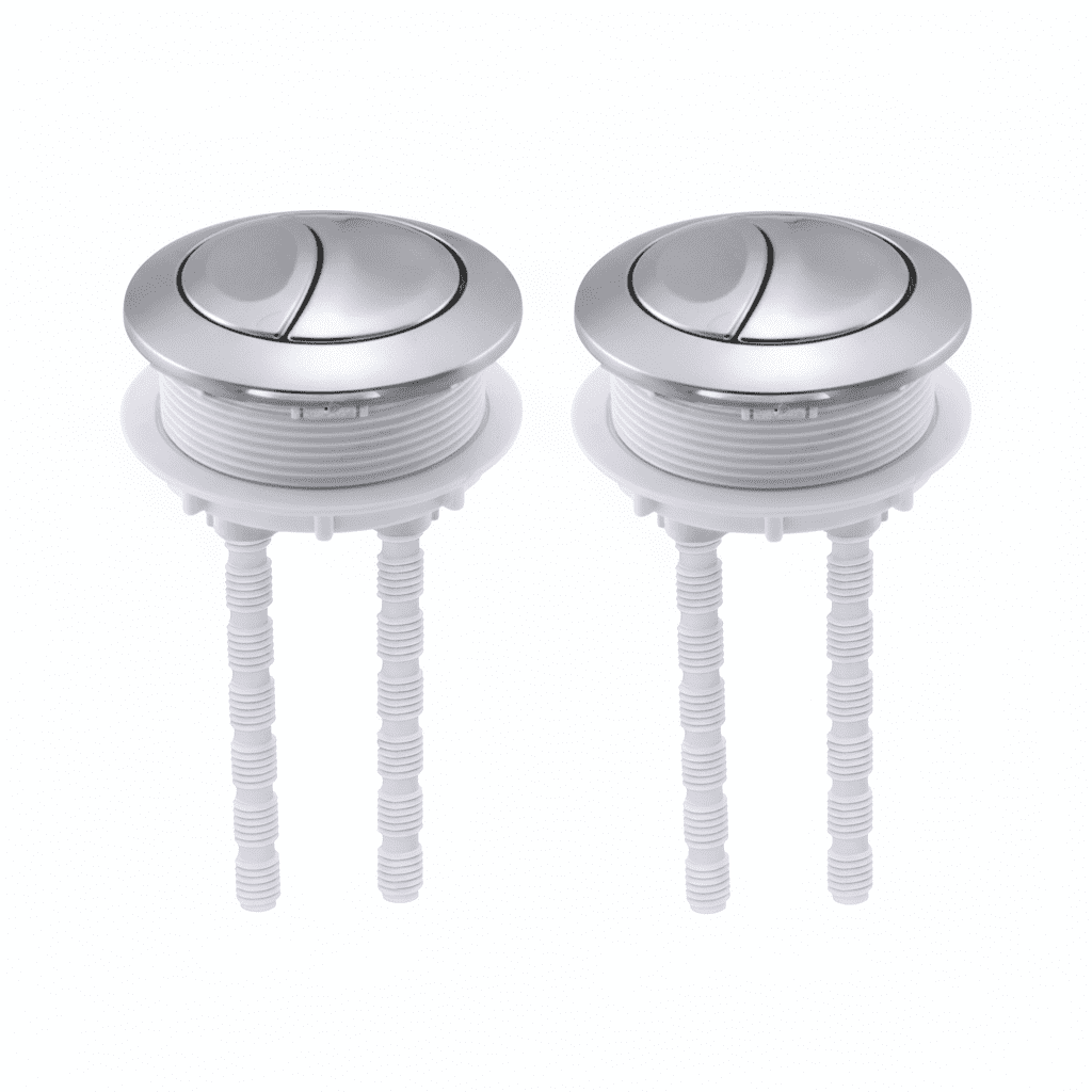 Cushteg ABS Dual Flush Toilet Push Button Replacement, Brushed Finish ...