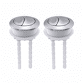 Cushteg ABS Dual Flush Toilet Push Button Replacement, Brushed Finish ...