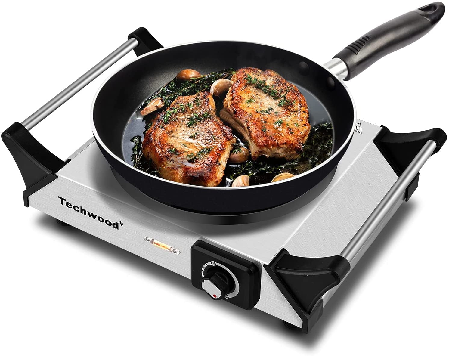 Techwood 1200W Portable Infrared Cooktop, Single Burner Electric Stove ...