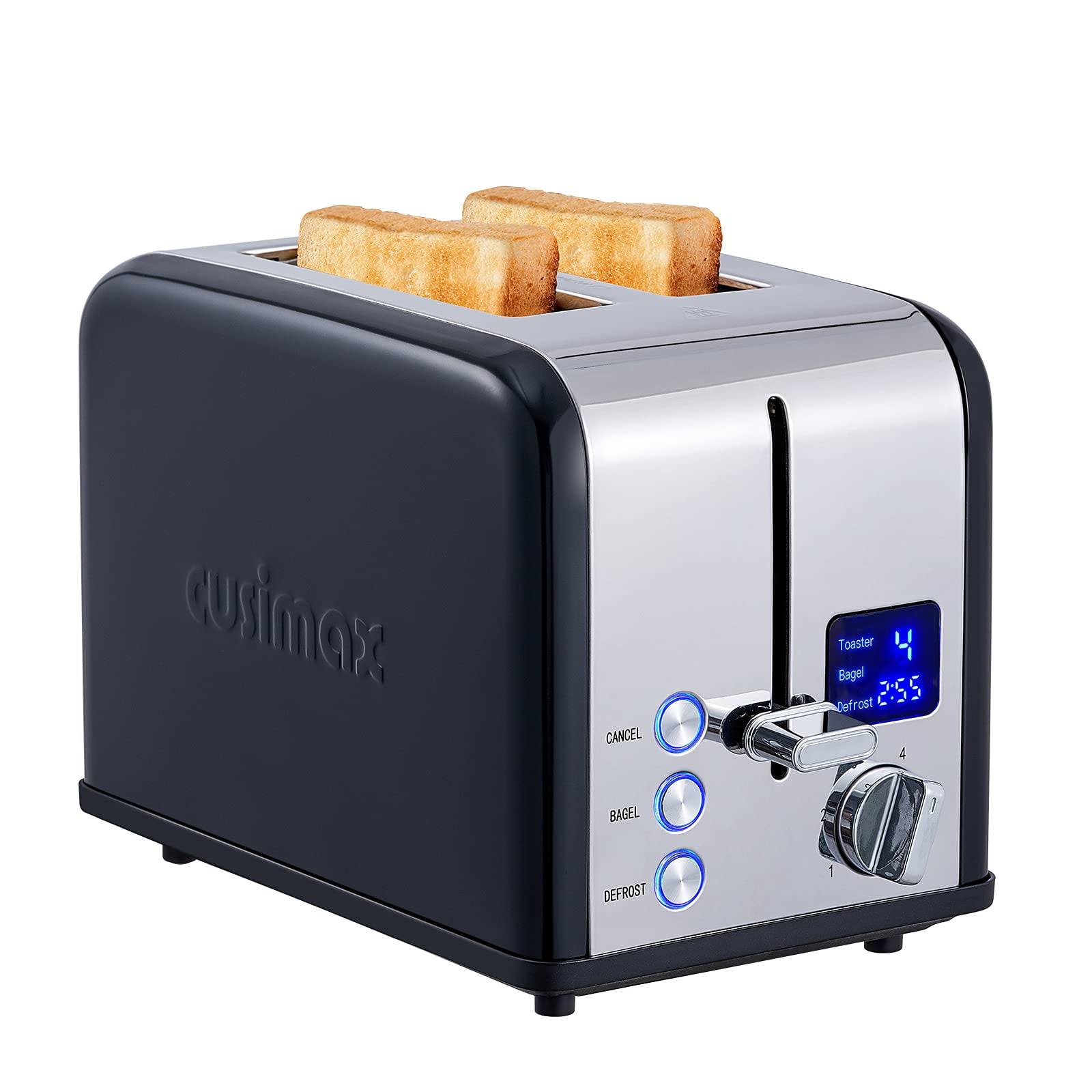 Cusimax Brushed Stainless Steel 2 Slice Toaster - Walmart.com