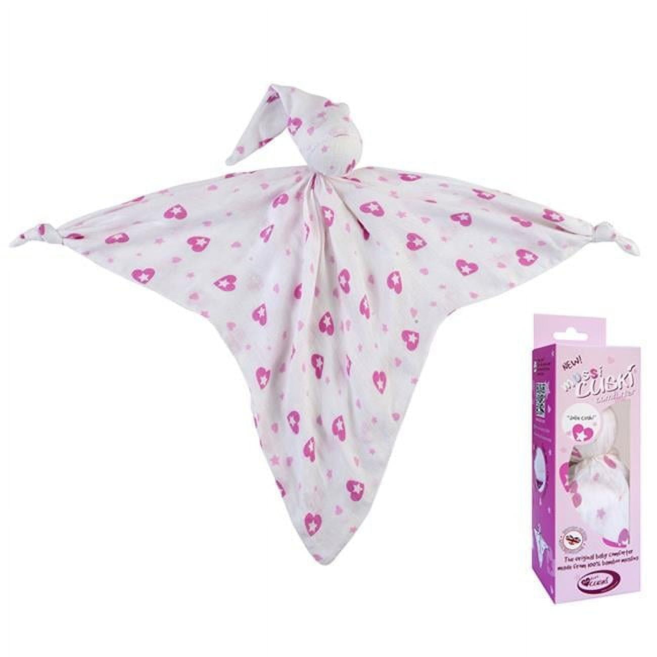 Cuski Mussi Baby Comforter, Pink Hearts - Walmart.com