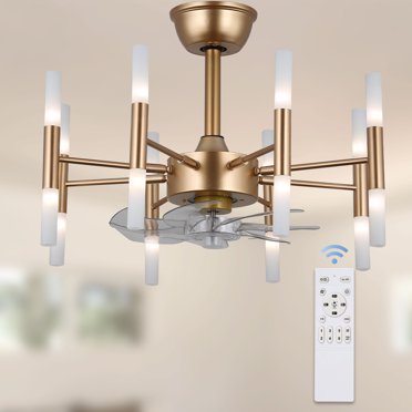 Cusp Barn 19" Wood Beaded Caged Ceiling Fan with Lights and Remote ...