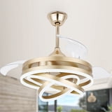 Cusp Barn 42 Inch Indoor Electric 3-Blade Retractable Ceiling Fan with ...