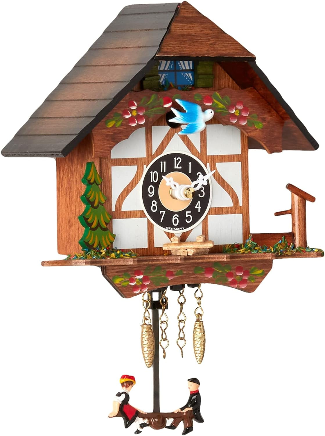 Cussing Cups Quartz Novelty Clock - German Chalet with & Well - 6 ...