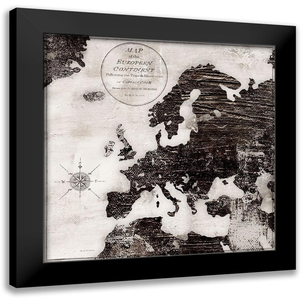Cusson, Marie-Elaine 12x12 Black Modern Framed Museum Art Print Titled ...