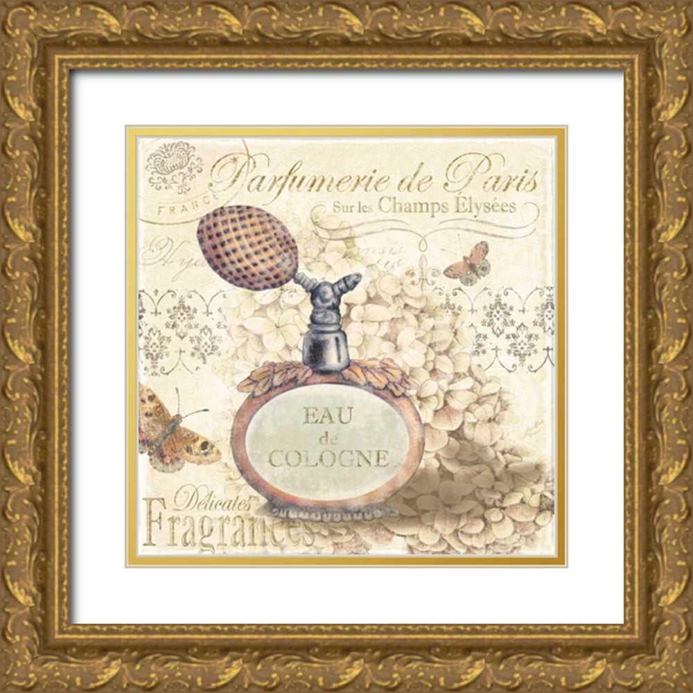 Cusson, Marie Elaine 12x12 Gold Ornate Wood Framed with Double Matting ...