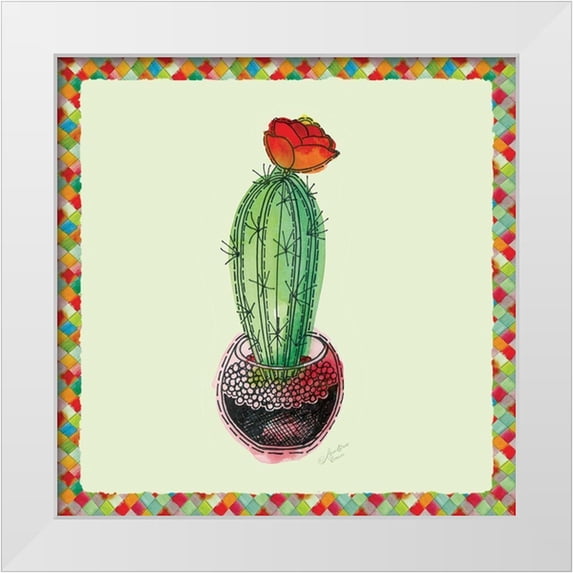 Cusson, Marie Elaine 12x12 White Modern Wood Framed Museum Art Print ...