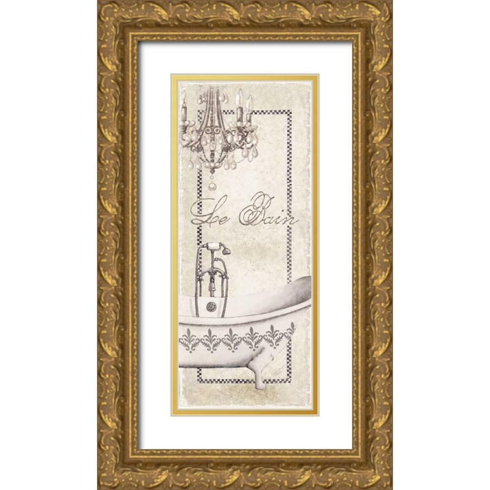 Cusson, Marie Elaine 12x24 Gold Ornate Wood Framed with Double Matting ...