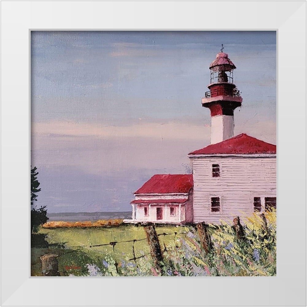 Cusson, Marie Elaine 15x15 White Modern Wood Framed Museum Art Print ...